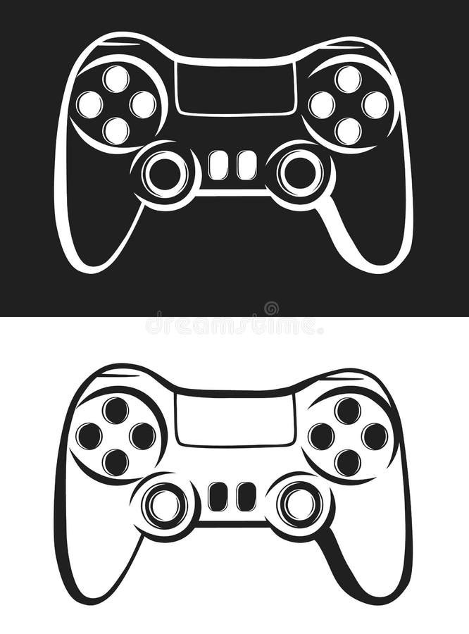 The Mad Gamer with a Joystick. Stock Vector - Illustration of ...