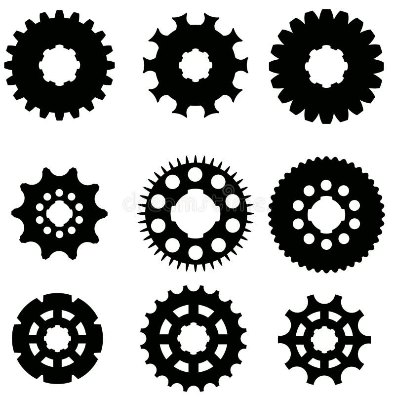 Vector image of gears. stock vector. Illustration of futuristic - 47383609