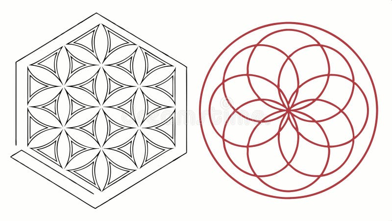 Geometric Shapes Pattern Abstract Design Elements Vector Design Generative Ai Stock Vector