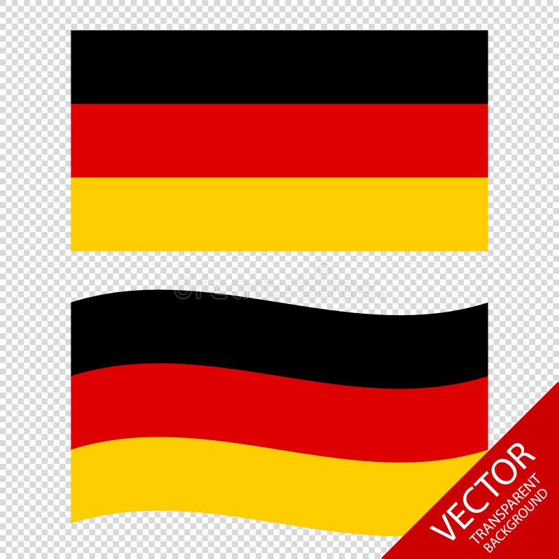 Vector Image of Germany Flags - on Transparent Background Stock Vector ...