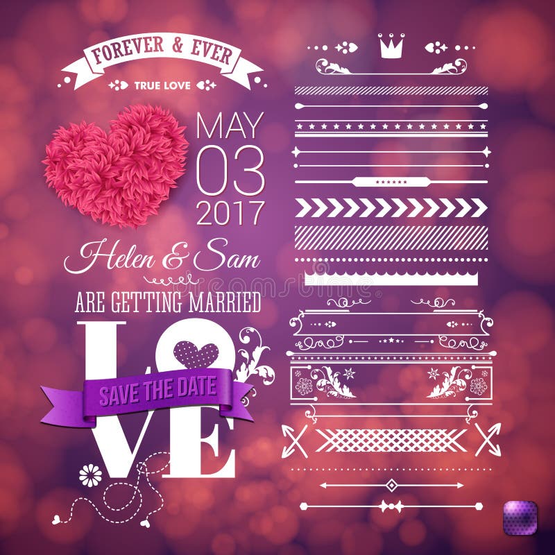 Vector Image of we are Getting Married Template Stock Vector ...