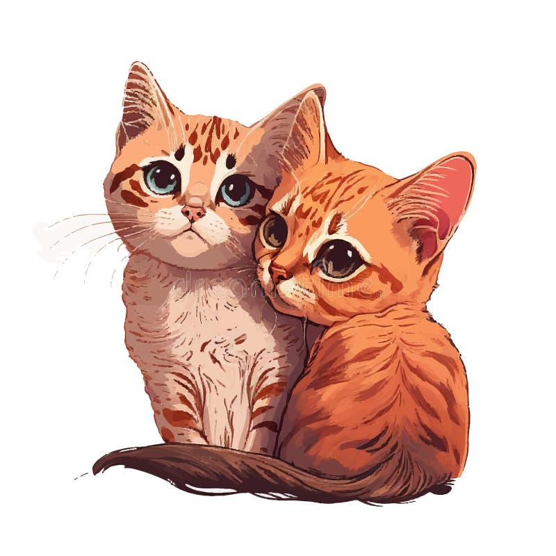 Cuddle Kittens Stock Illustrations – 93 Cuddle Kittens Stock ...