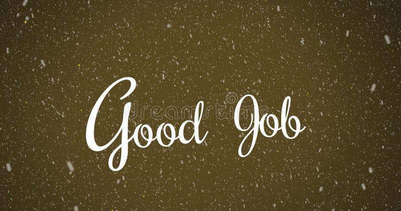 Vector Image of Good Job Text Against Brown Background with Copy Space ...