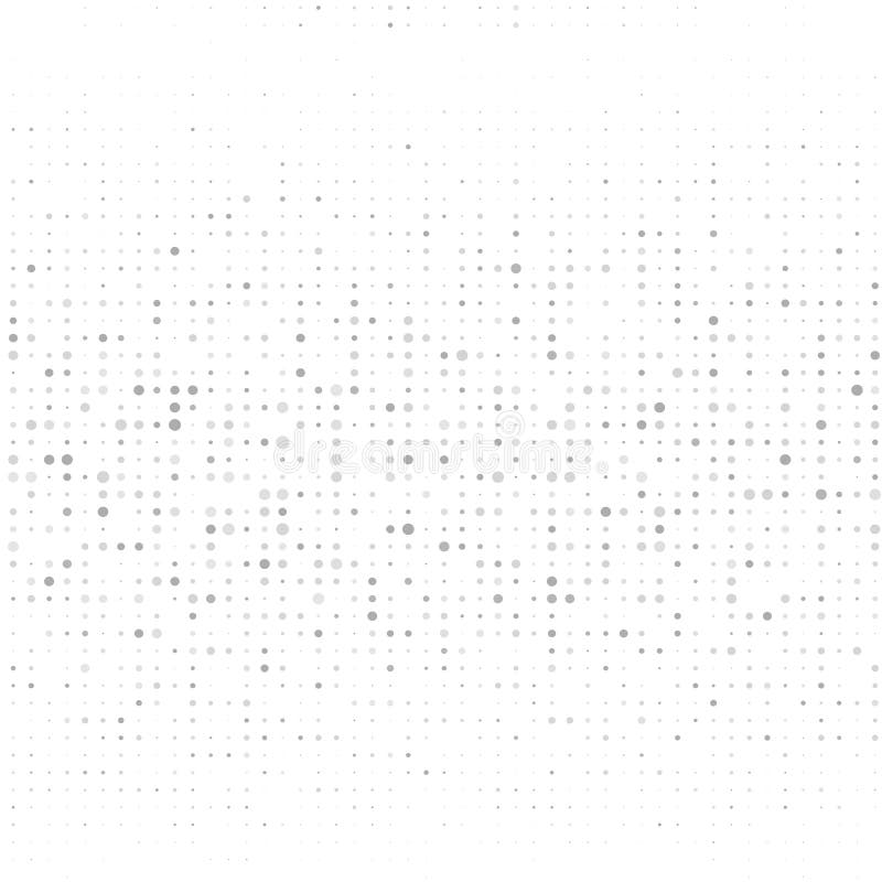 Vector Image of Gray Dots of Different Sizes on a White Background ...