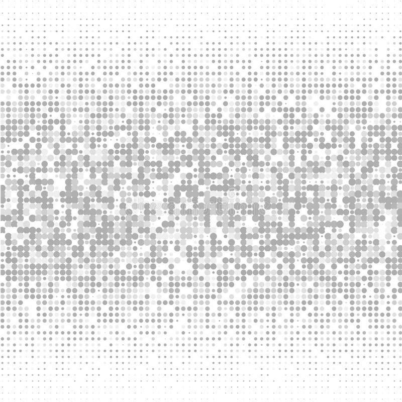 Vector Image of Gray Dots of Different Sizes on a White Background ...