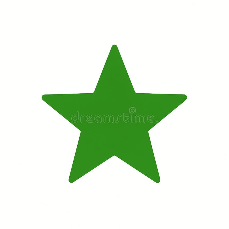 Green Star Flat Vector Icon for UI Ratings and Favorites Stock Image ...