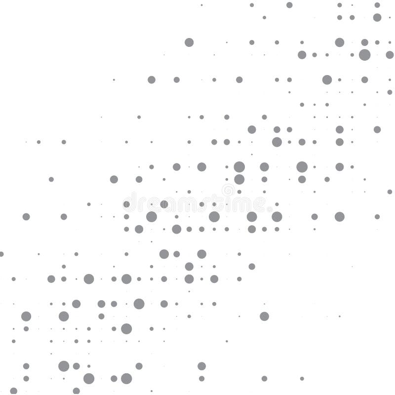 Vector Image of Grey Dots of Different Sizes Have Different Density on ...