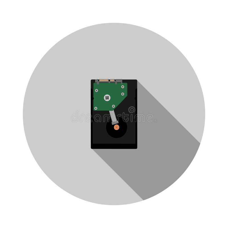 Vector Image of Hard Disk HDD Stock Vector - Illustration of memory ...