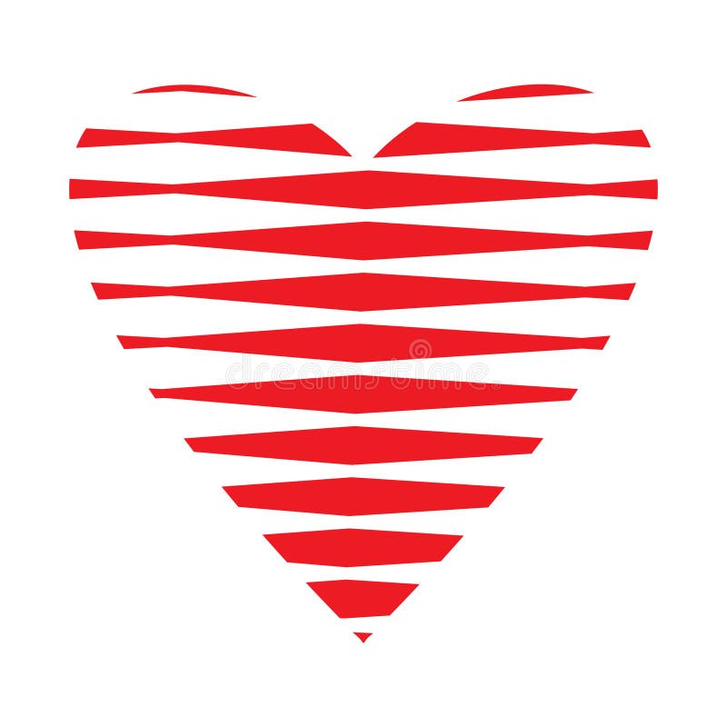 Vector Image of Heart Design on White Background Stock Vector ...