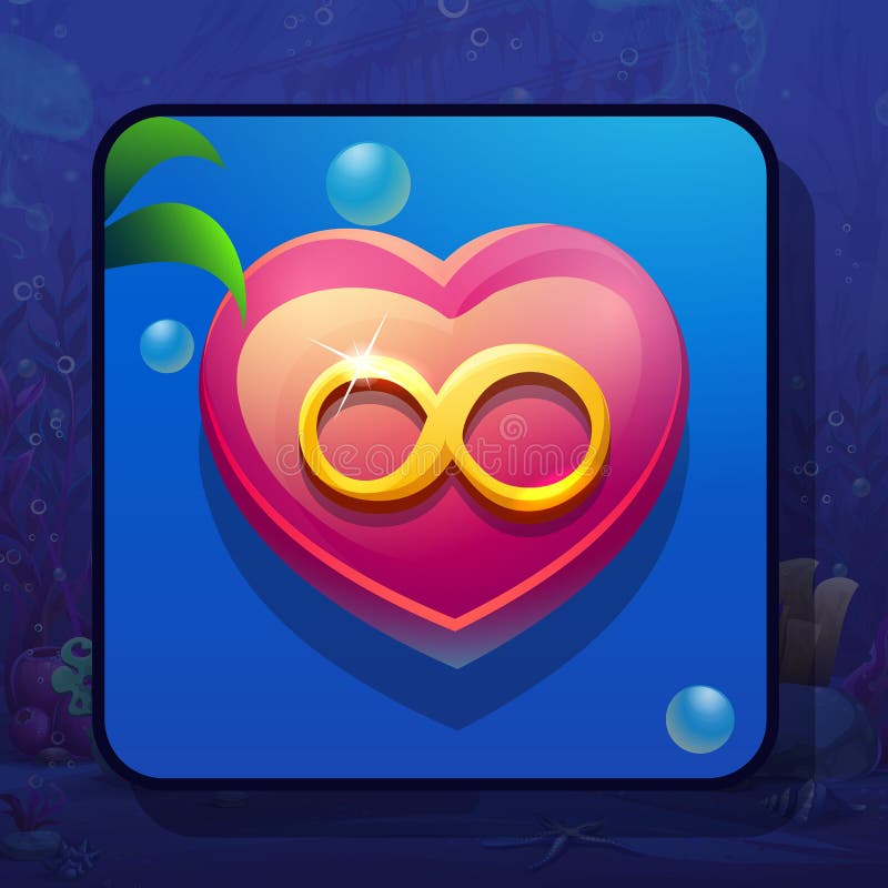 Vector Image of Heart with Infinity Sign Stock Vector - Illustration of ...