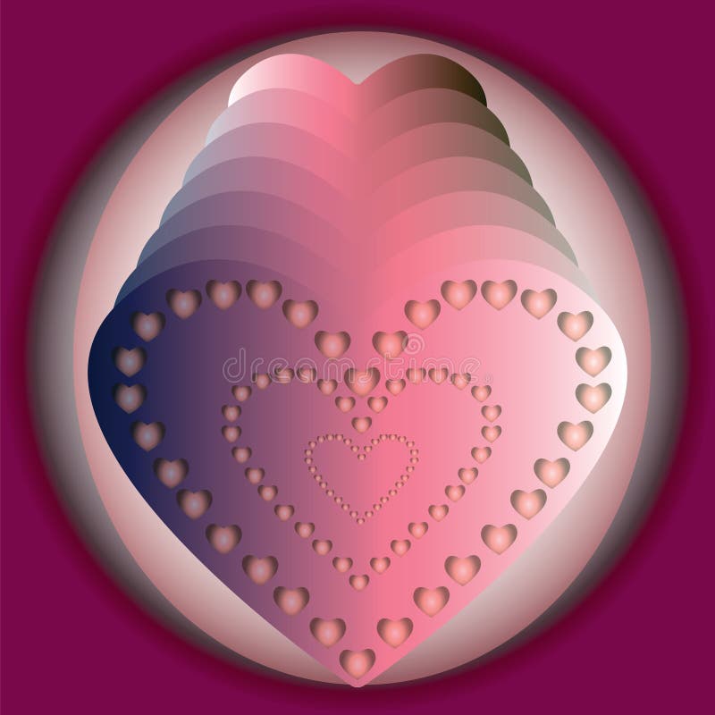 Vector Image of Hearts in Circle Stock Vector - Illustration of graphic ...