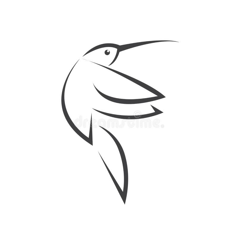 Vector Image Hummingbird Design on White Background. Icon Symbol ...