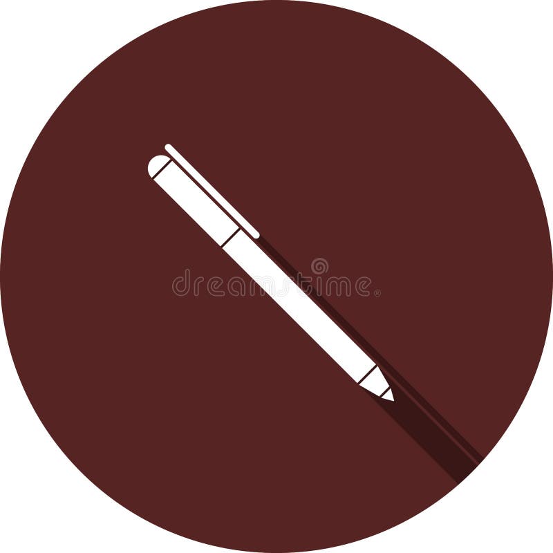 Vector Image. Icon Handles on a Circle of Maroon Color Stock ...