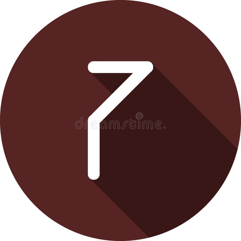 Icon with the Number Three on a Circle of Maroon, Vector Image Stock ...