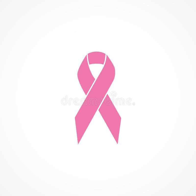 Vector Image Icon Pink Ribbon. Stock Vector - Illustration of graphic ...