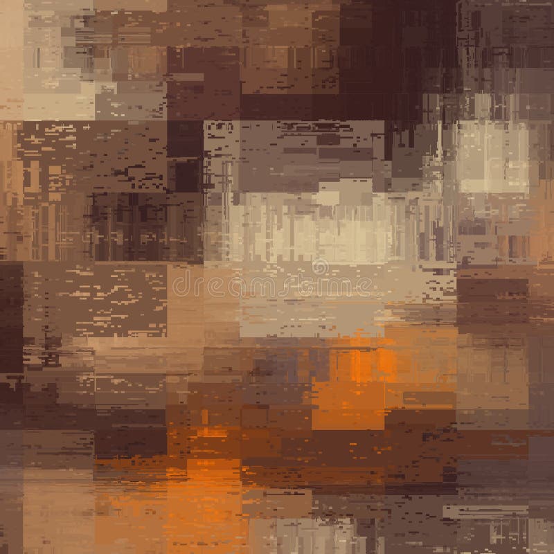 Vector Image with Imitation of Grunge Datamoshing Texture. Stock Vector ...