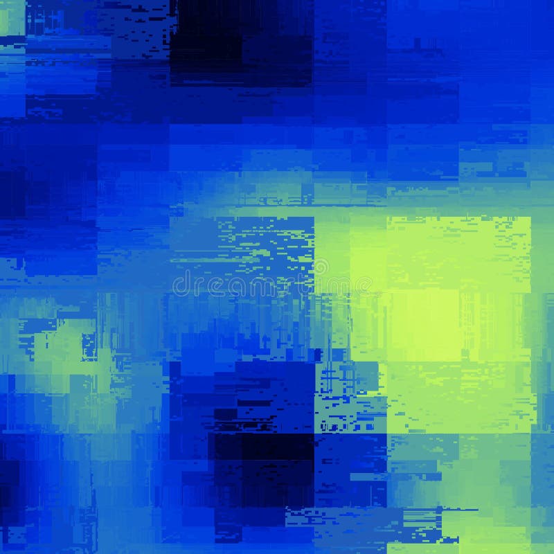 Vector Image with Imitation of Grunge Datamoshing Texture. Stock Vector ...