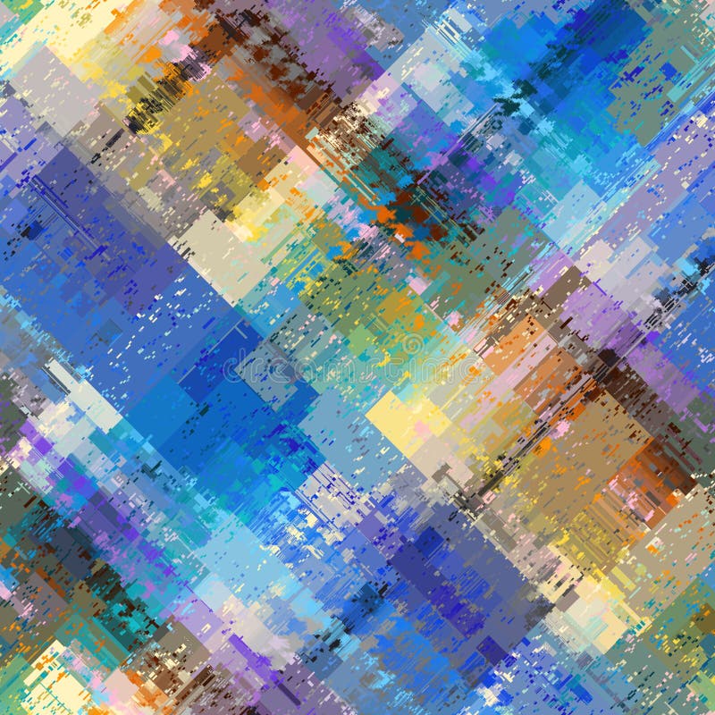 Vector Image with Imitation of Grunge Datamoshing Texture. Stock Vector ...