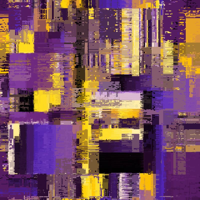 Vector Image with Imitation of Grunge Datamoshing Texture. Stock Vector ...