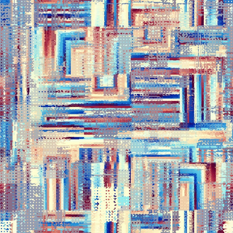 Vector Image with Imitation of Grunge Datamoshing Texture. Stock Vector ...