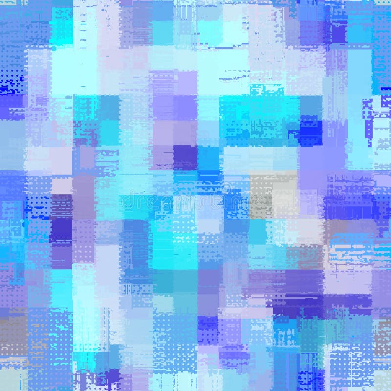 Vector Image with Imitation of Grunge Datamoshing Texture. Seamless ...