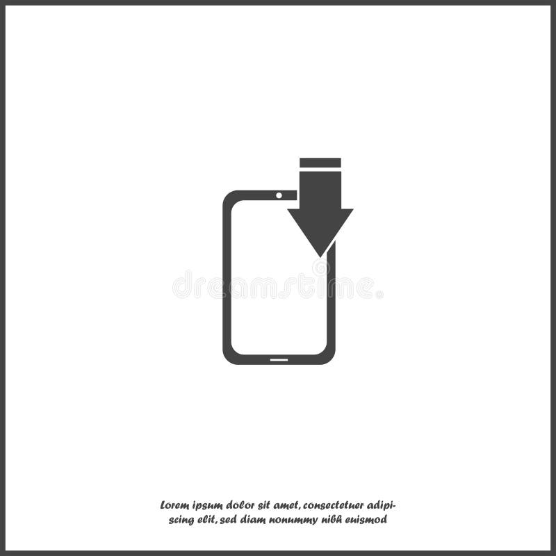 Vector Image Incoming Call. Icon Phone with Arrow Stock Vector ...