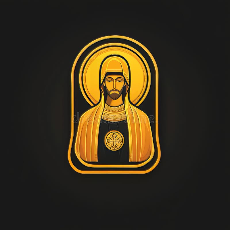 Vector Image of Jesus Christ in the Jesus Christian Icon. Stock ...
