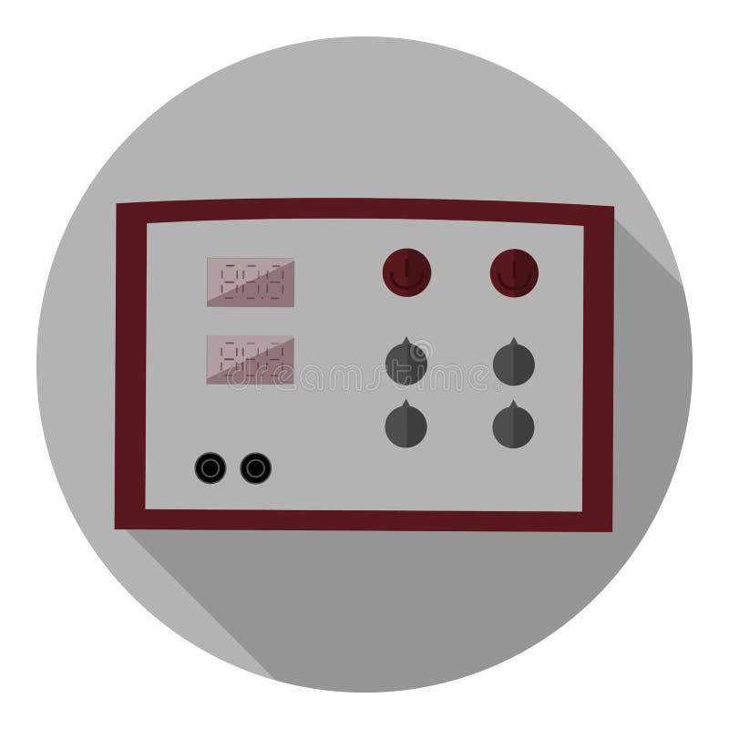 Laboratory Power Supply. Vector Graphics Stock Vector - Illustration of ...