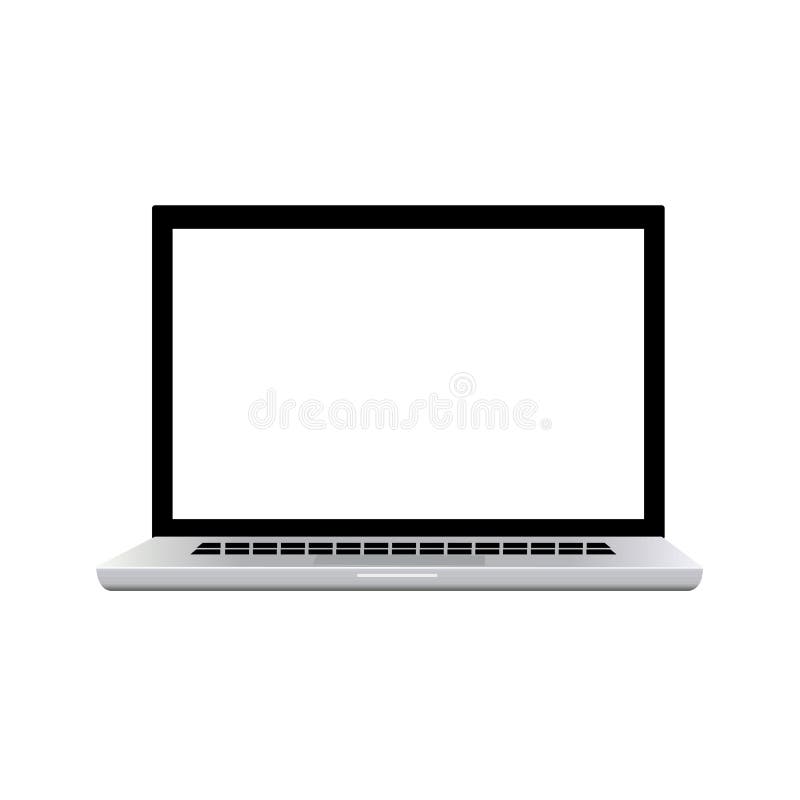 Vector image of a laptop stock vector. Illustration of personal - 65512239