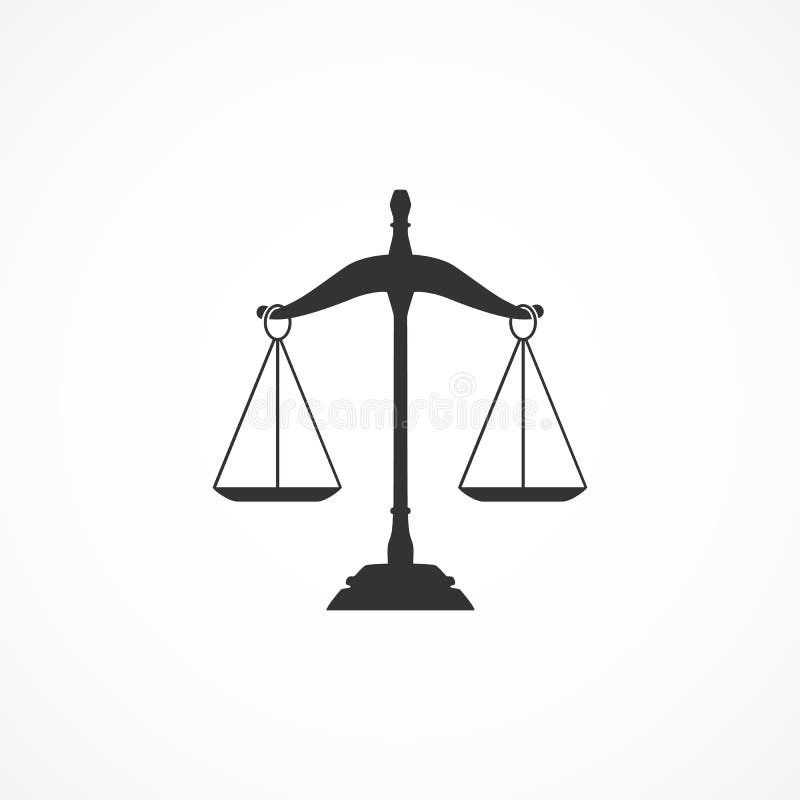 Vector Image of the Law Icon. Stock Vector - Illustration of compare ...