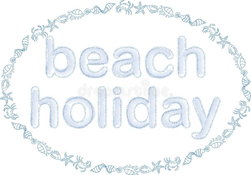 Lettering. Beach Party. Hand Drawn Inscription, Watermelon, Cocktails ...