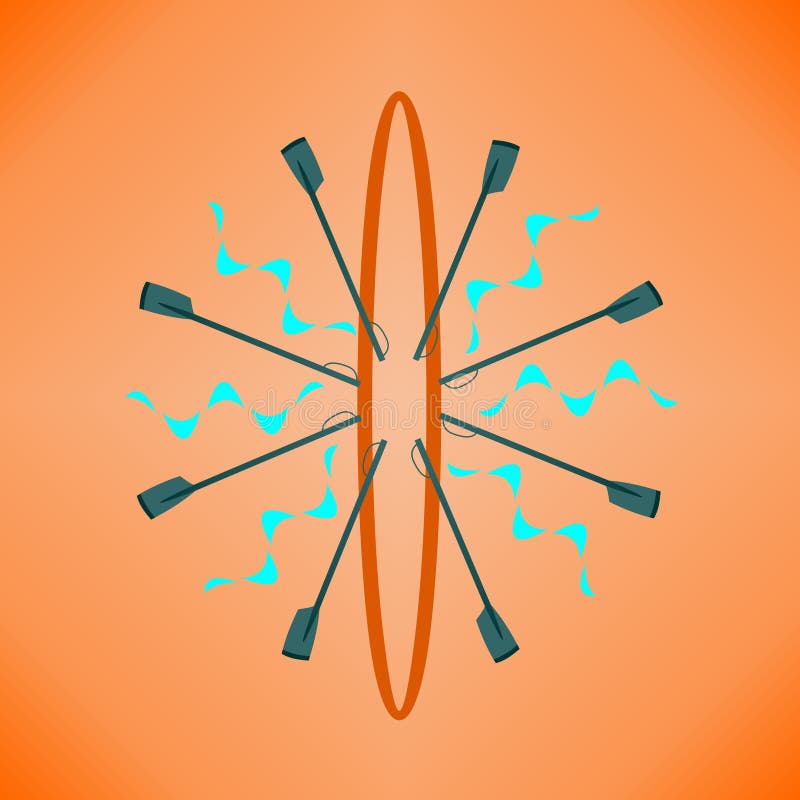 Vector Image Logo Rowing Club Color Sport Stock Illustration ...