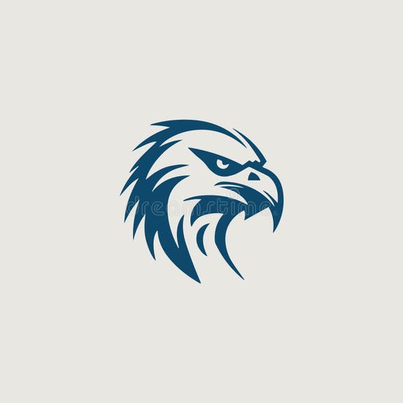 A Logo that Symbolically Uses a Hawk Stock Vector - Illustration of ...