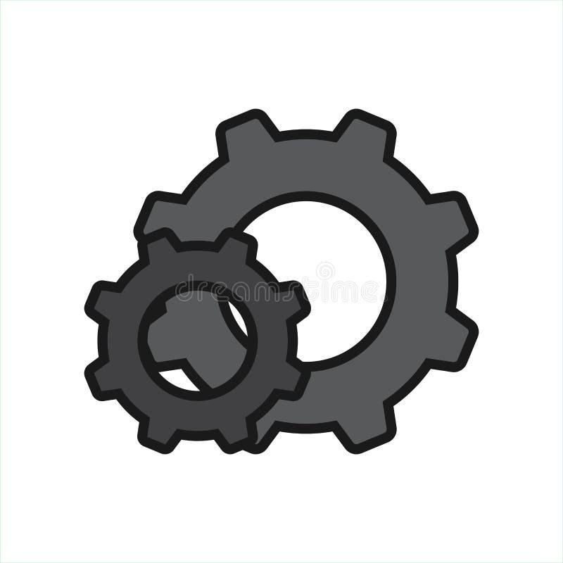 Vector Image Machine Gears and Transmission Parts Stock Vector ...