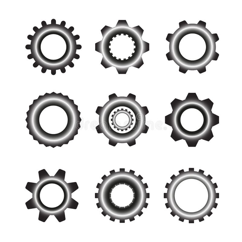 Vector Image Machine Gears and Transmission Parts Stock Vector ...