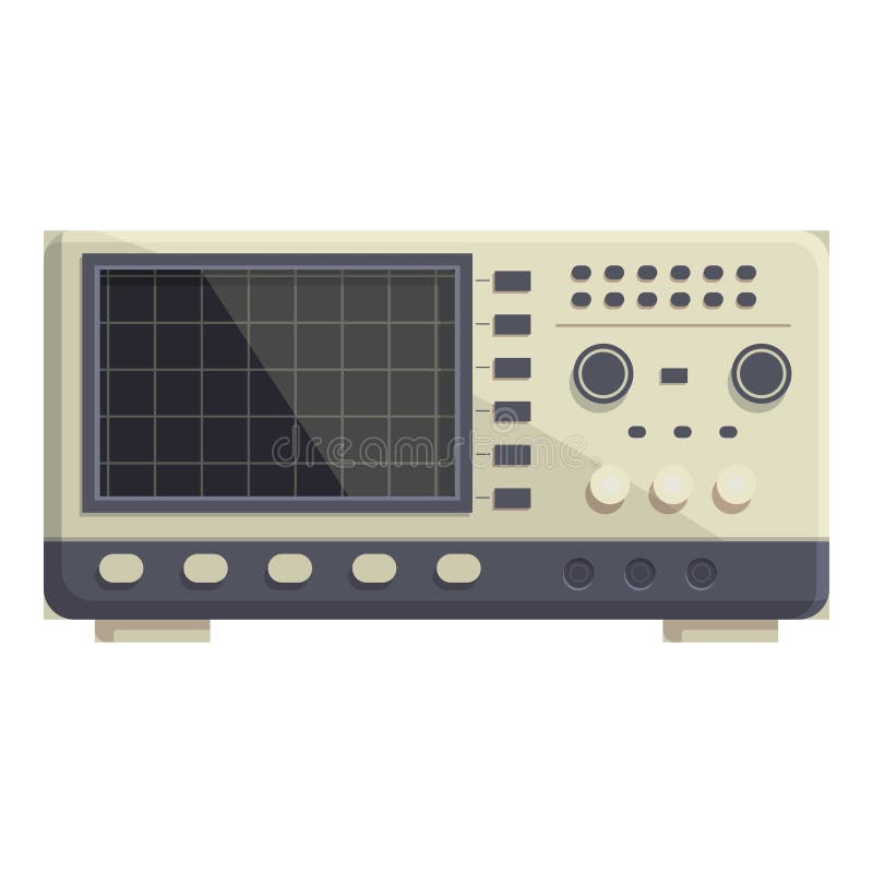Vector Image of a Modern Digital Oscilloscope Used in Electronics ...