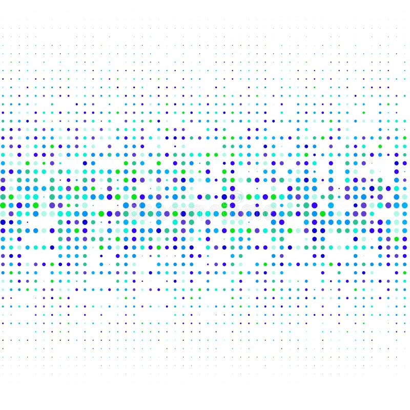 Vector Image of Multicolored Dots of Different Sizes on the White ...