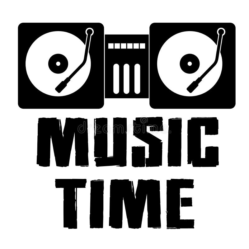 Vector image music time stock vector. Illustration of music - 84750804