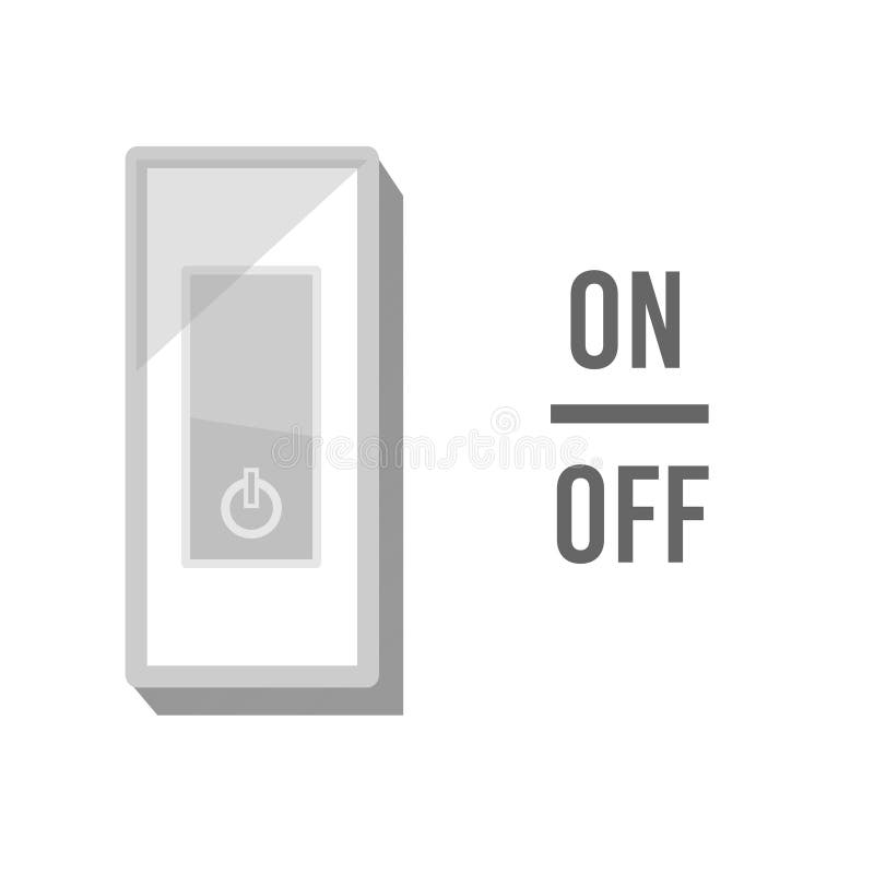 Vector Image of an on Off Button. Stock Vector - Illustration of button ...