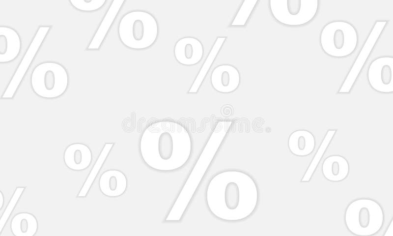 Vector Image of the Percent Sign Stock Vector - Illustration of white ...