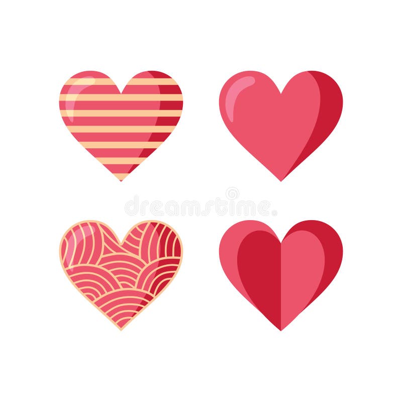 Vector Image of Pink Heart Shape Stock Vector - Illustration of shape ...