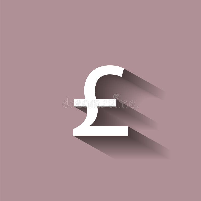 Vector Image of a Pound Sign. Vector Illustration with Shadow D Stock ...