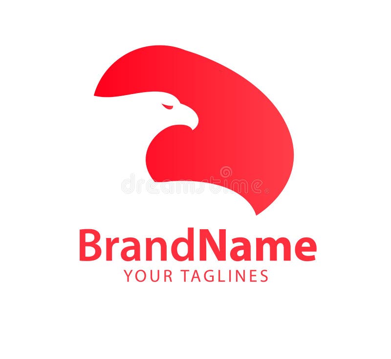 Vector Image of an Red Eagle Design, Sign, Icon, Illustration Stock ...