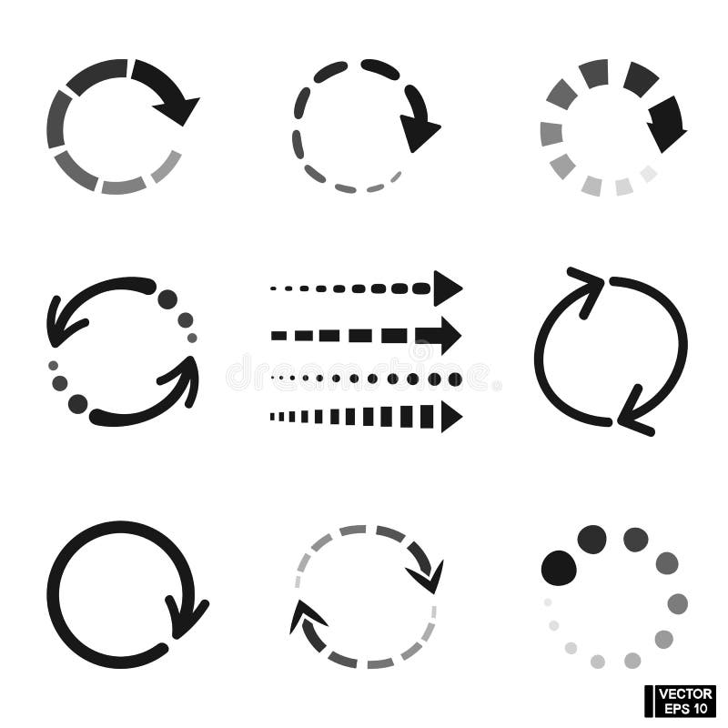Set boot and arrow icons stock vector. Illustration of completion ...
