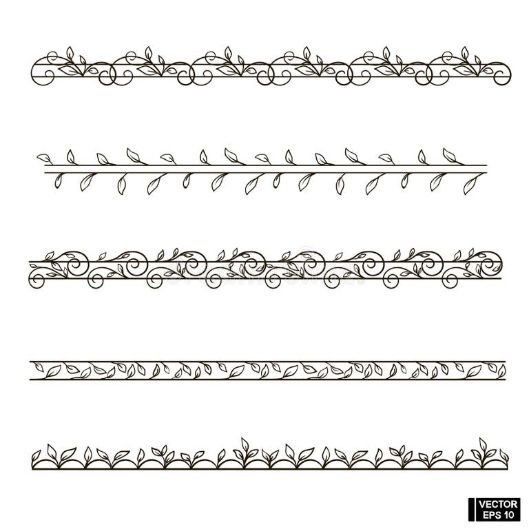 Floral Underlining Stock Illustrations – 13 Floral Underlining Stock ...