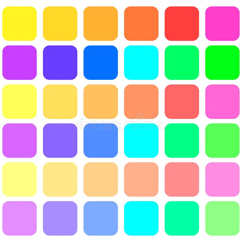 Vector Image Set of Multicolored EOS Icons Stock Illustration ...