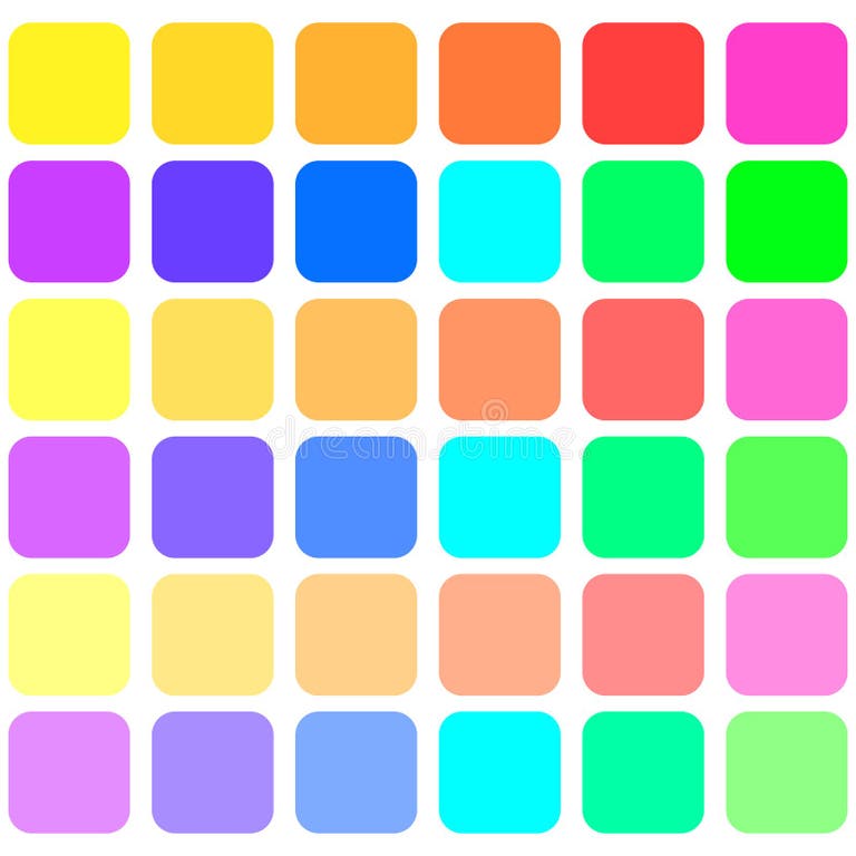 Vector Image Set of Multicolored EOS Icons Stock Illustration ...