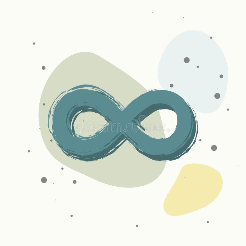 Vector Image of the Sign of Infinity on Multicolored Background Stock ...