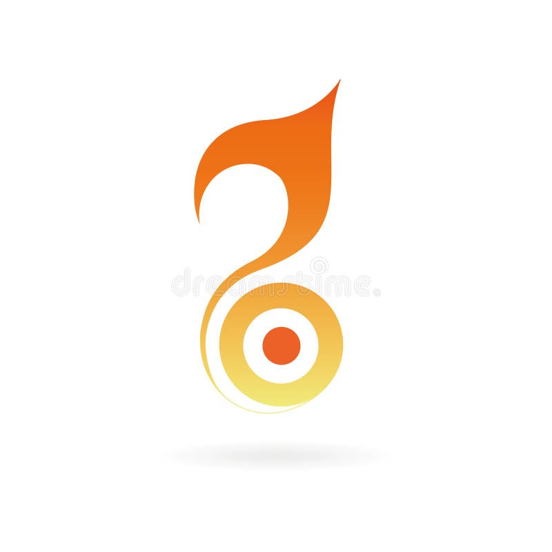 Vector Logo on the Theme of Fire. Stock Vector - Illustration of ...
