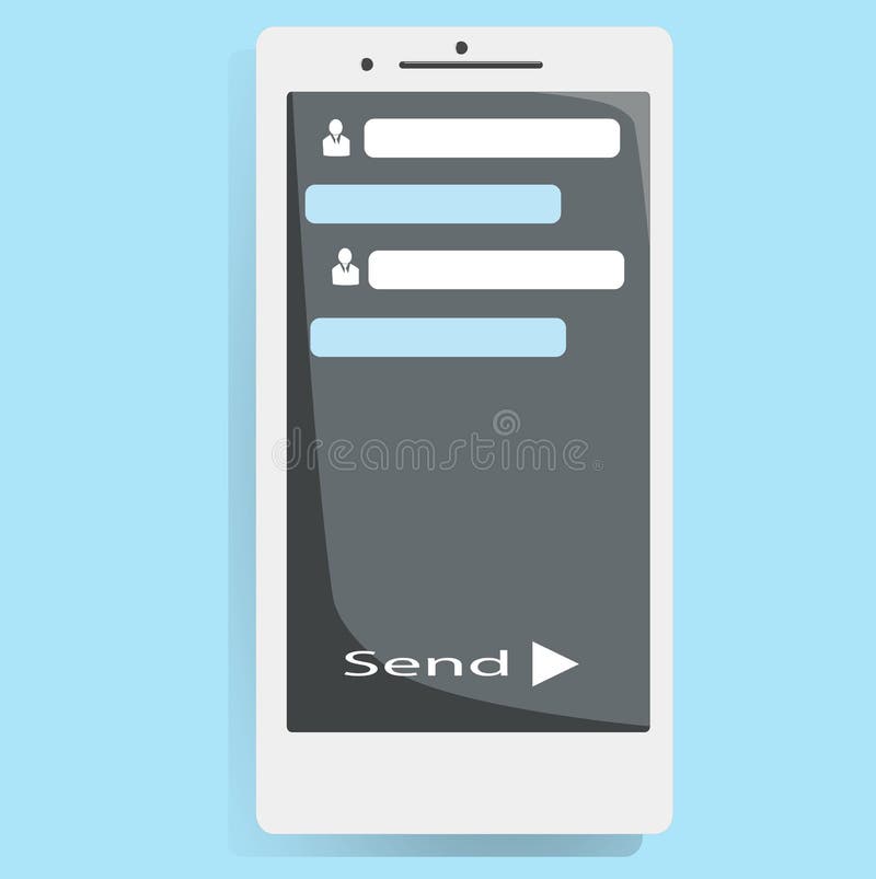 Vector Drawing for Communication on the Internet Stock Vector ...